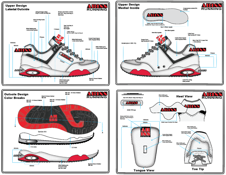 Shoe Specifications Pack Download | Shoemakers Academy