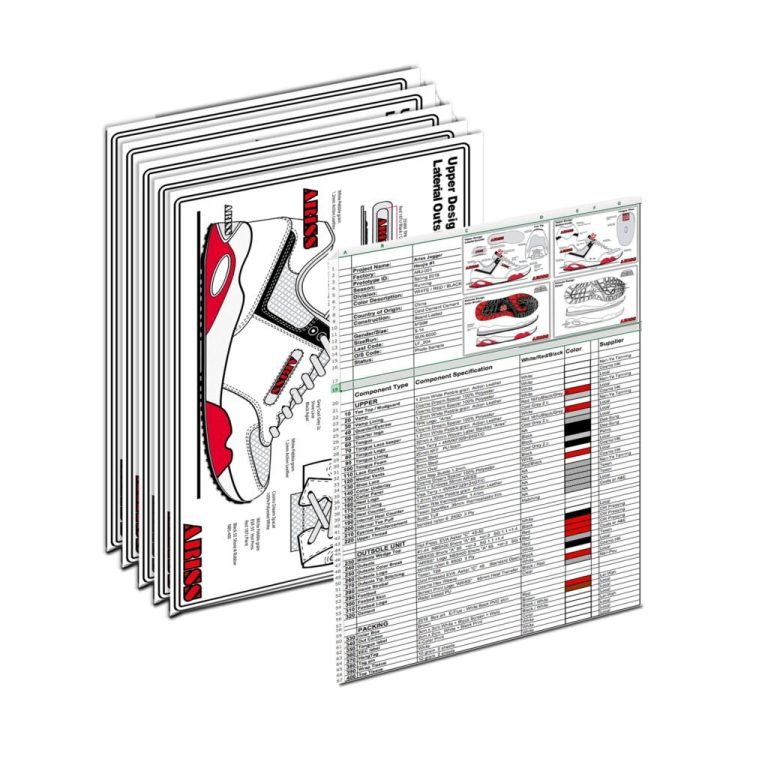 The Designers Shoe Specification Drawings | Shoemakers Academy