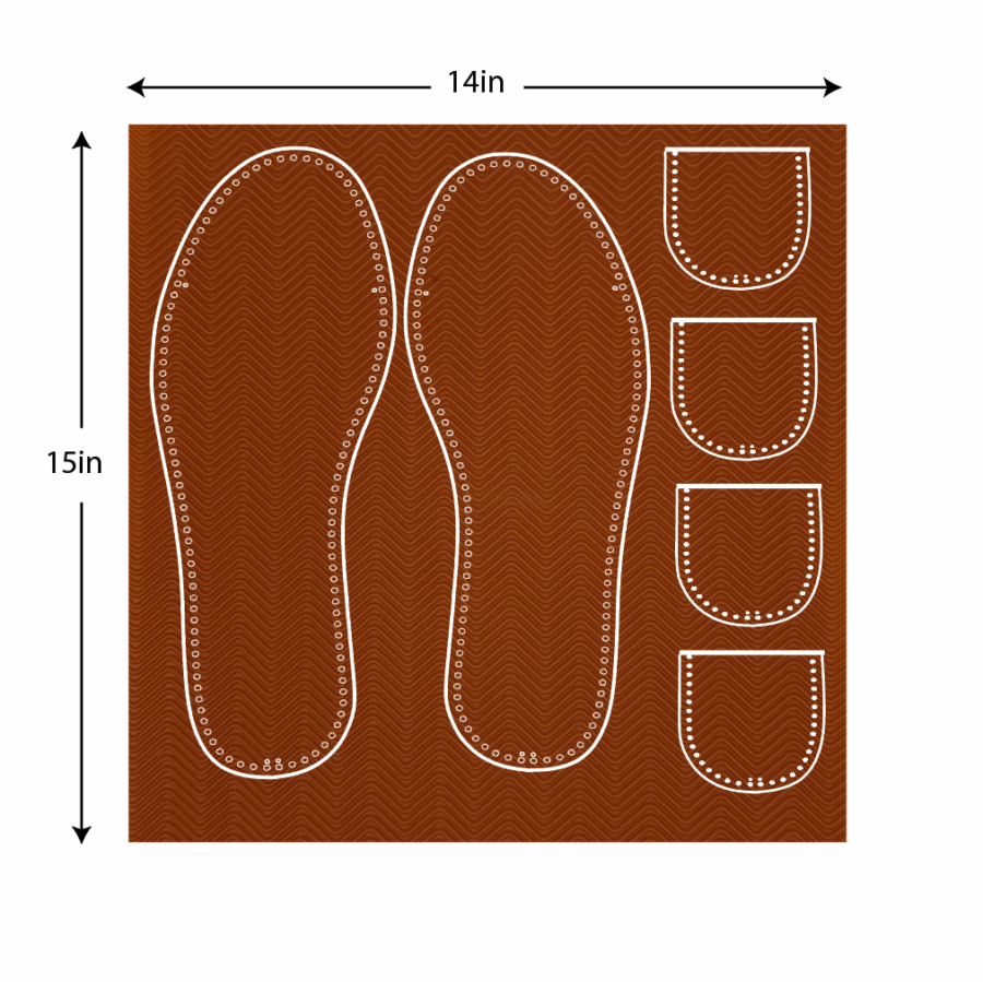 Herringbone Gum Rubber Sheet - Shoemakers Academy