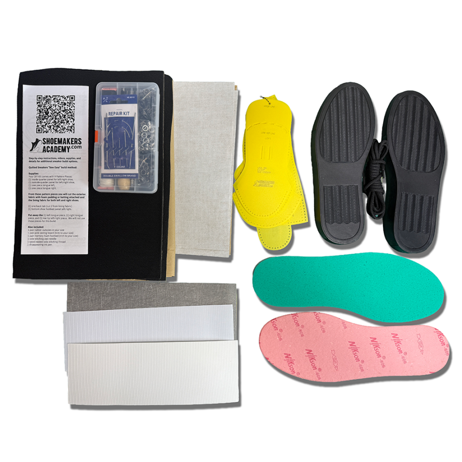 Quilted Sneaker Deluxe Boxed Build Kit | Shoemakers Academy