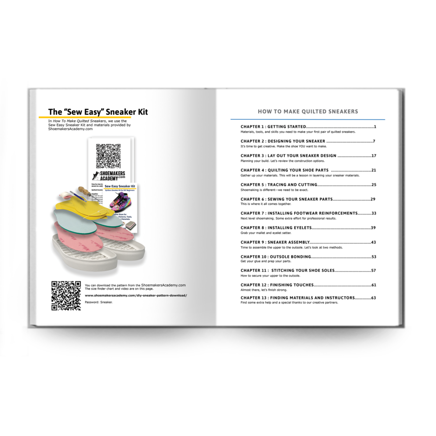 How to Make Quilted Sneakers Guide Book